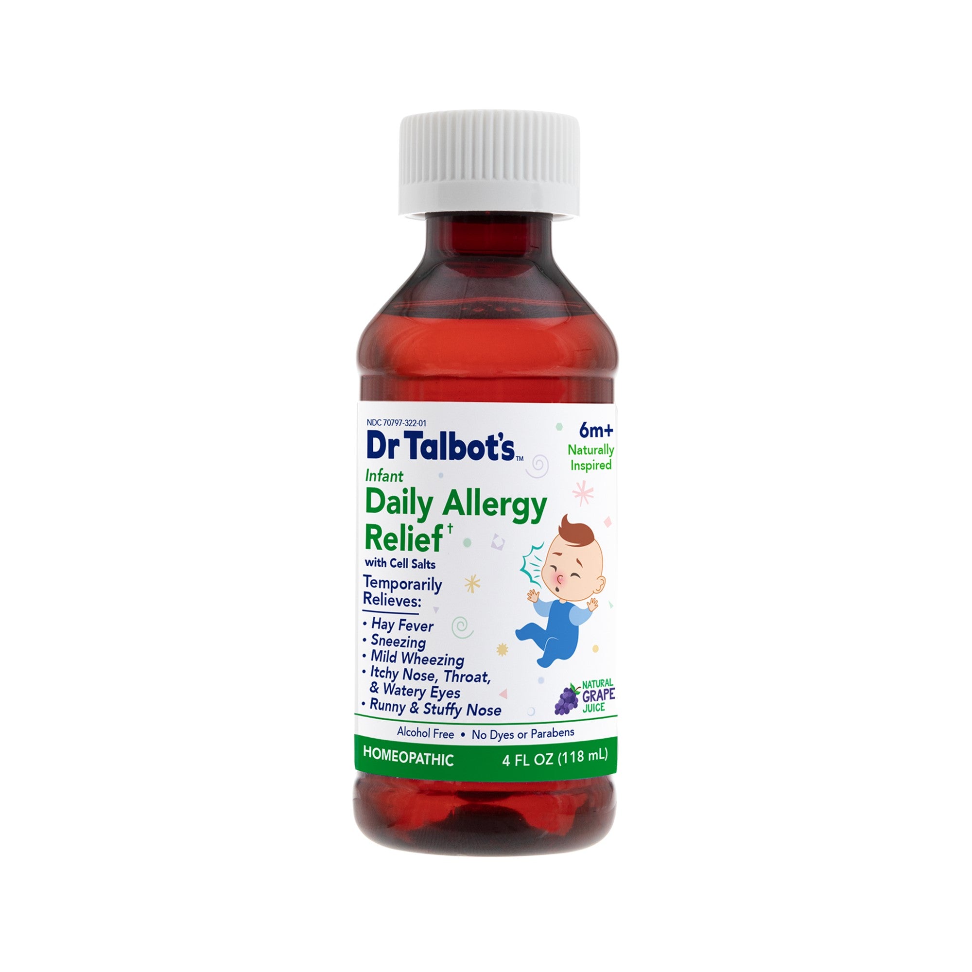 Infant Daily Allergy Relief – Safe & Non-Drowsy Formula – Dr Talbot's