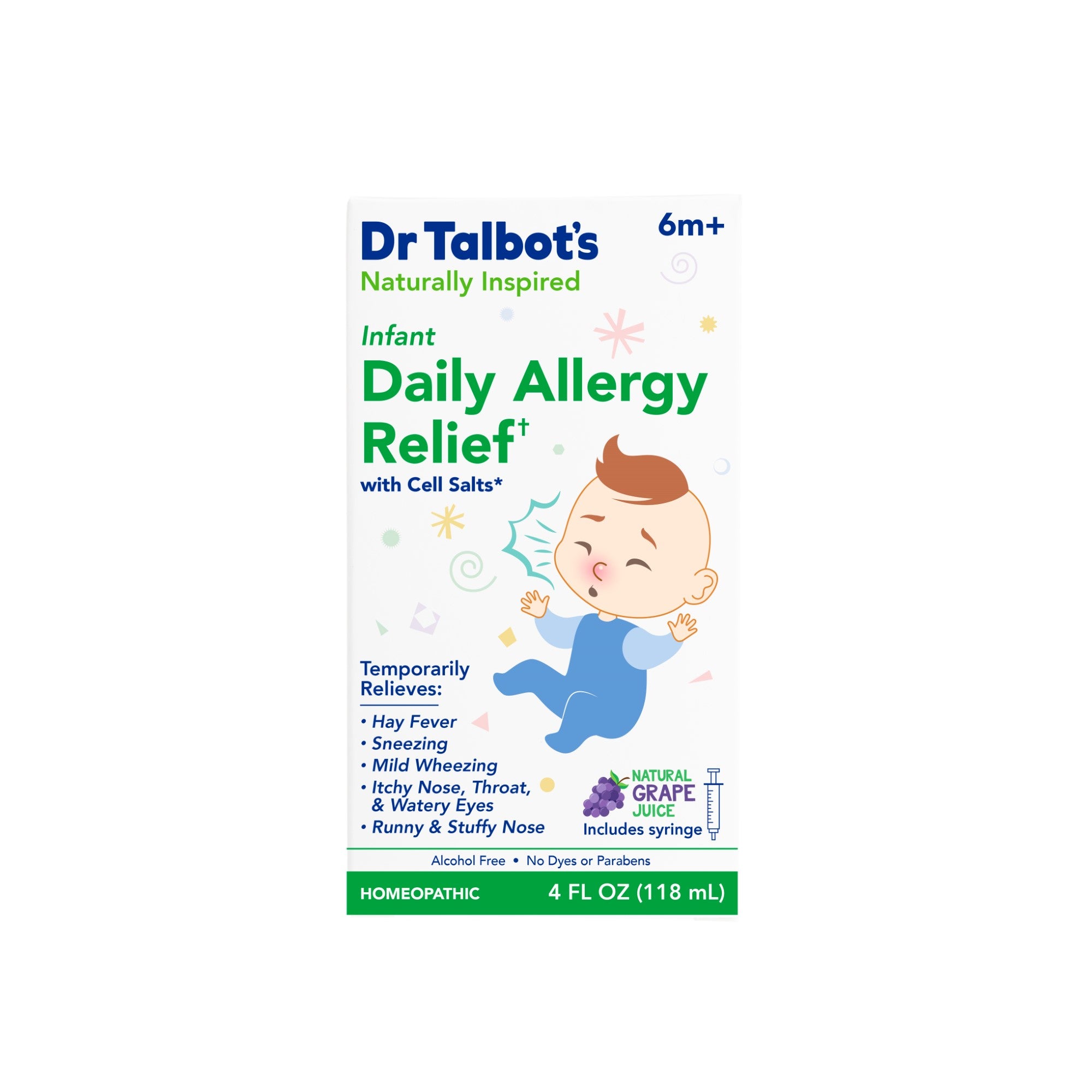 Infant Daily Allergy Relief – Safe & Non-Drowsy Formula – Dr Talbot's