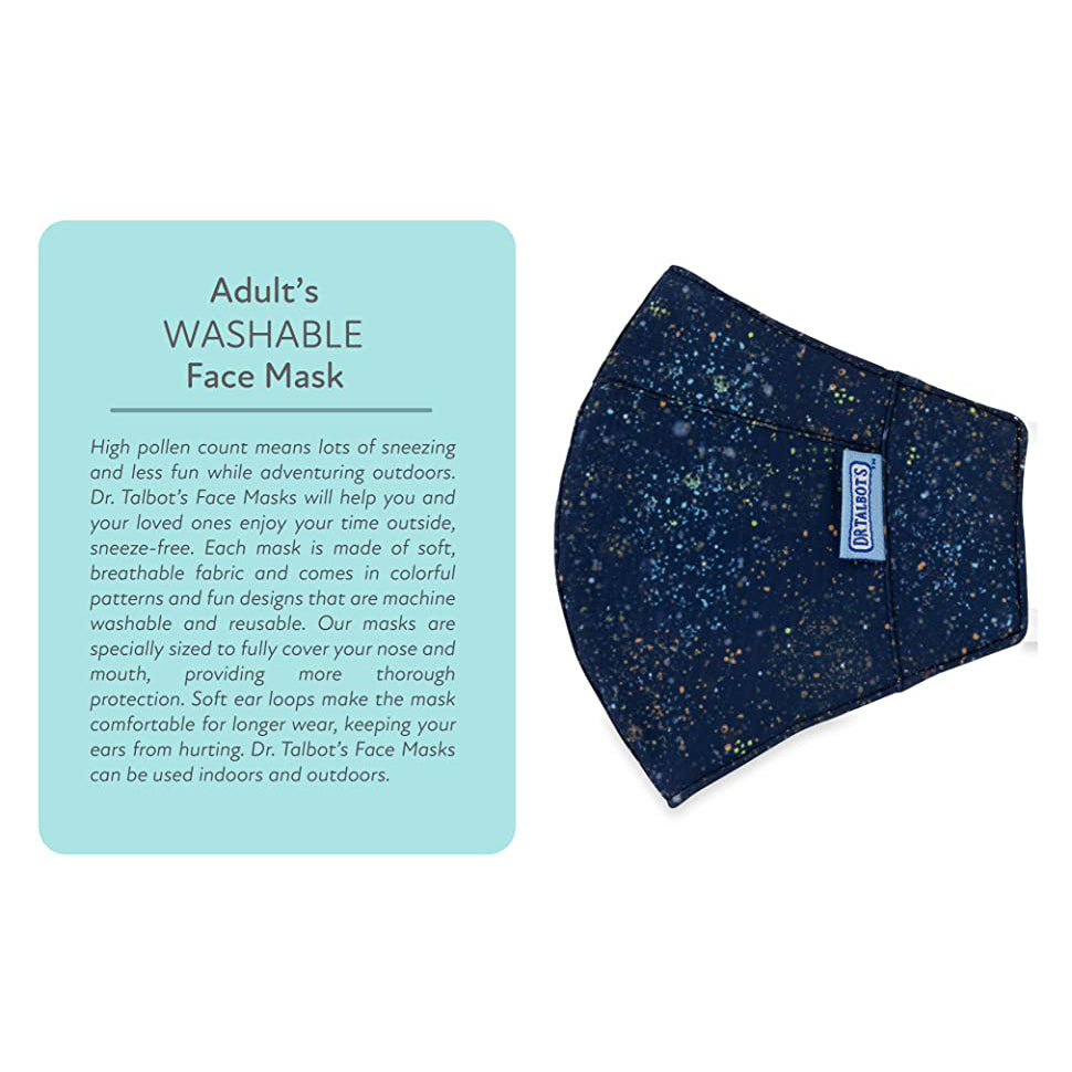 Adult Cup Style Cloth Mask (1-Pack) - Stardust Design – Dr Talbot's